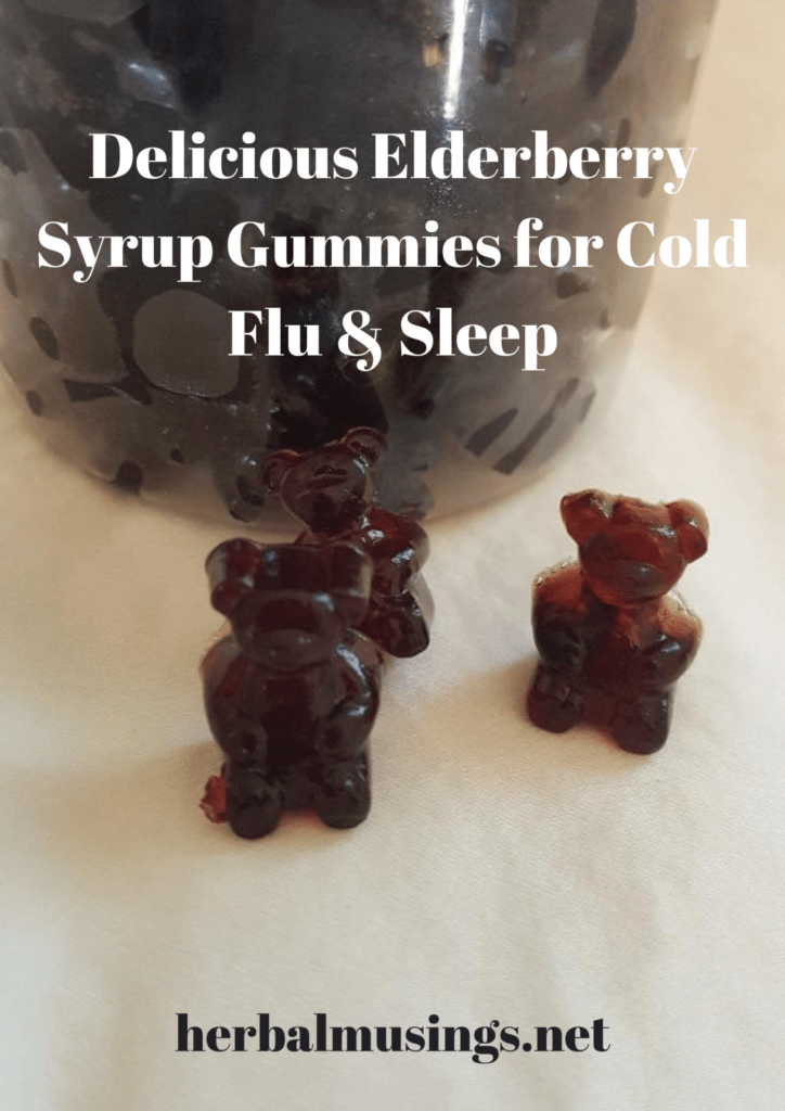 Delicious Elderberry Syrup Gummies for Cold Flu & Sleep - Herbal Musings